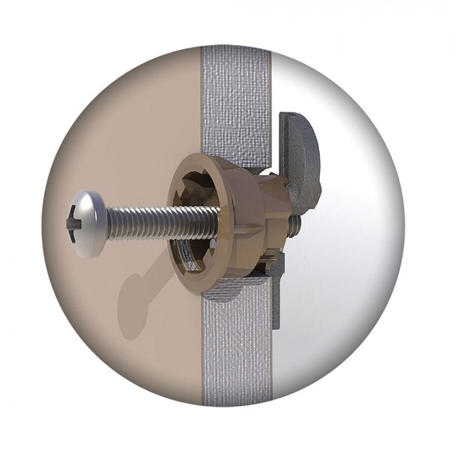 Gripit Brown 20Mm Plasterboard Fixings & Screws Hollow Cavity Wall Plu