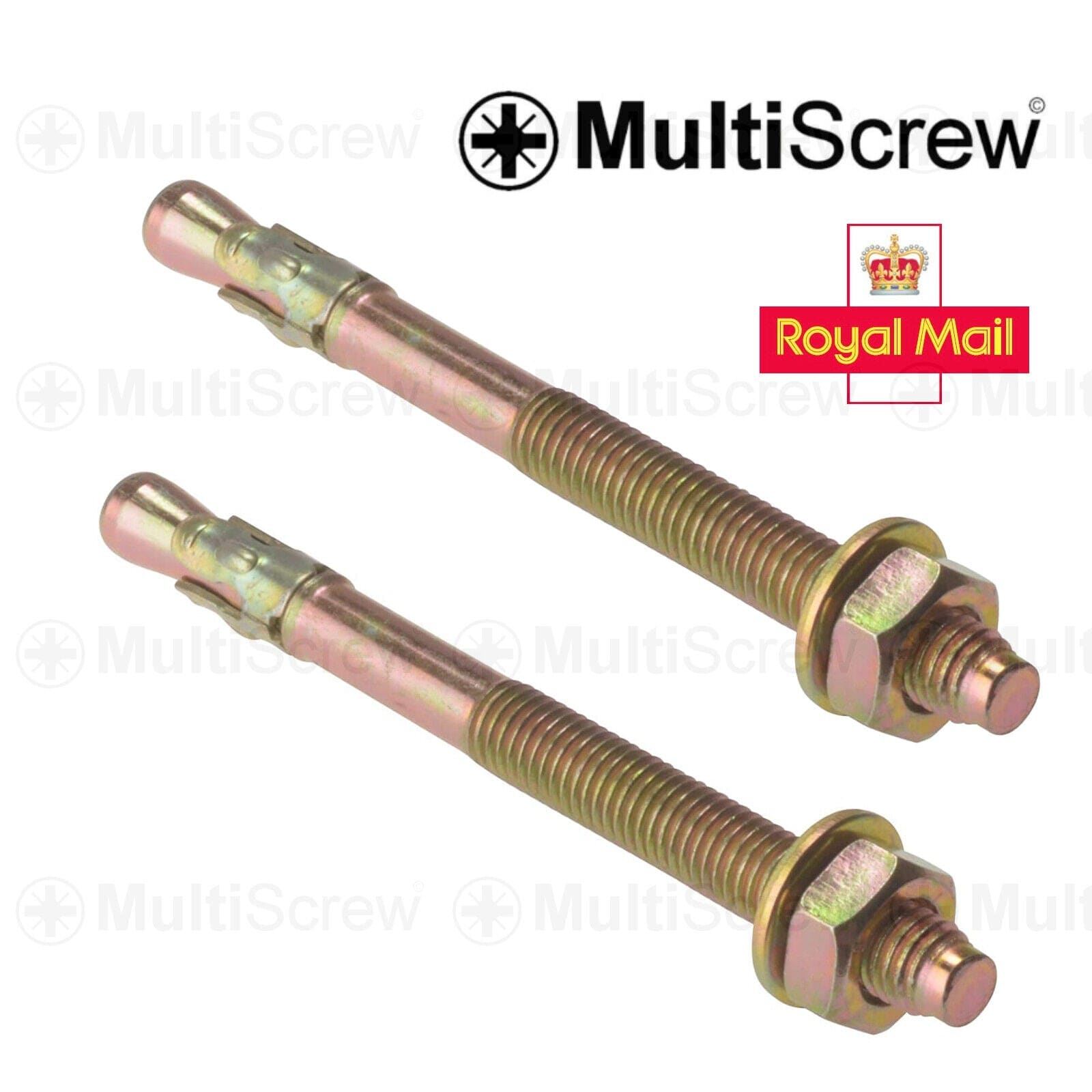 M10 X 100Mm Through Anchor Wall Bolts Rawl Brick Masonry Concrete Thro