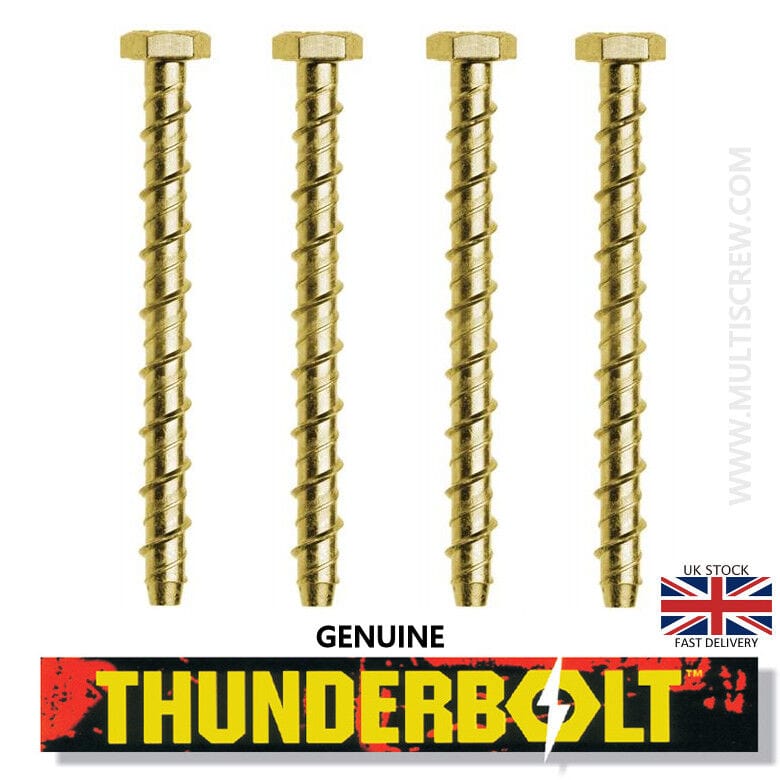 M10 (10Mm) Thunderbolt Masonry Concrete Anchor Screw Screwbolt Excalib